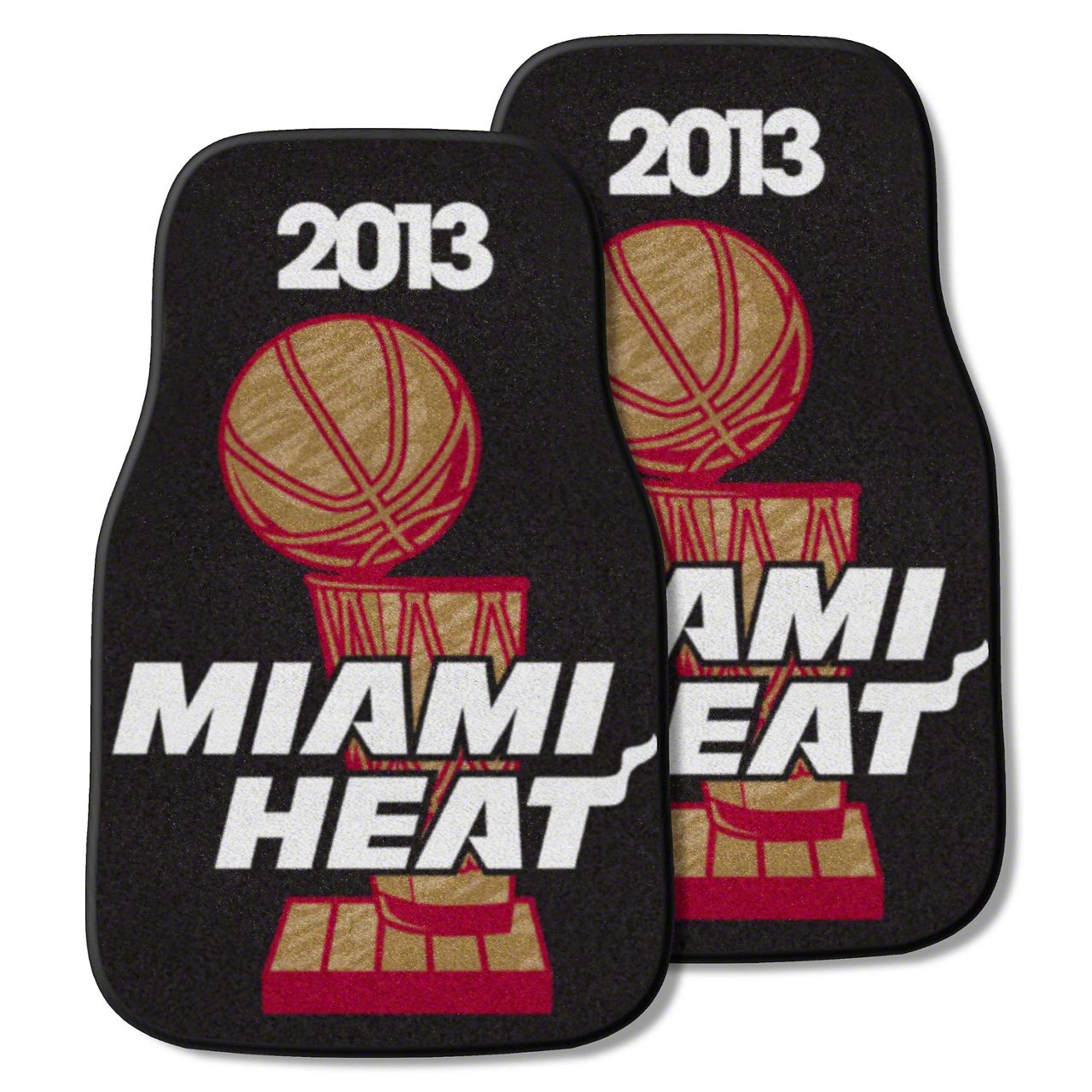Jeep Wrangler Carpet Front Floor Mats with Miami Heat 2013 NBA ...