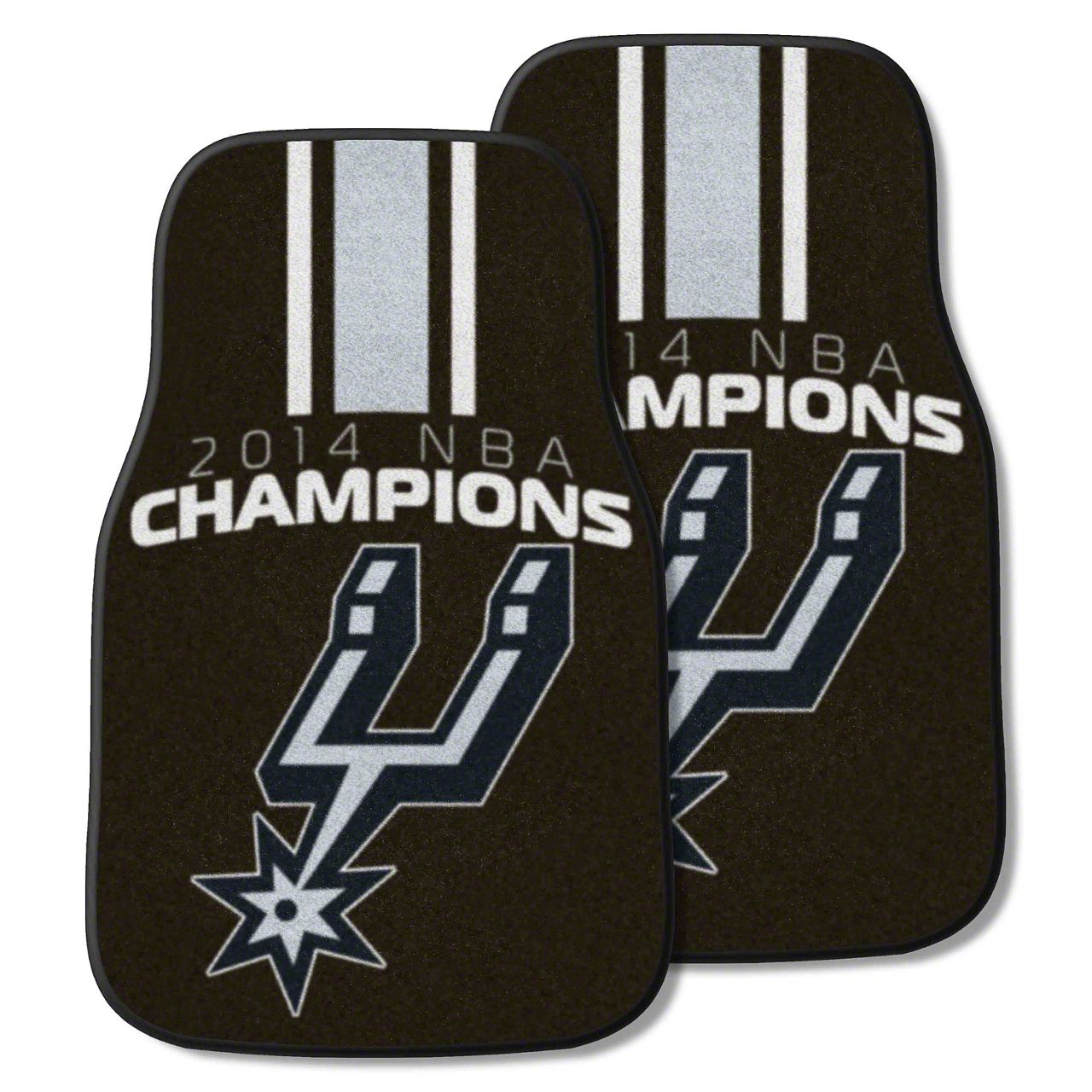 Jeep Wrangler Carpet Front Floor Mats with San Antonio Spurs 2014 NBA ...