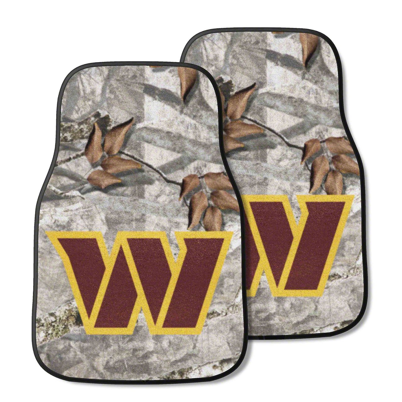 Jeep Wrangler Carpet Front Floor Mats with Washington Commanders Logo ...