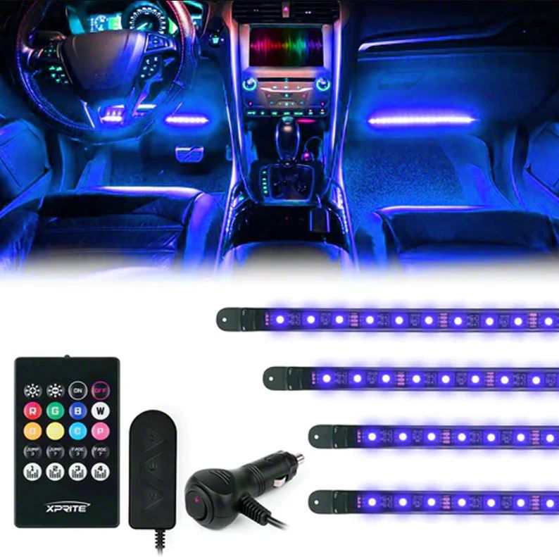 Jeep Wrangler Celestial Series RGB LED Interior Light Set with Remote Control Universal Some Adaptation May Be Required Free Shipping