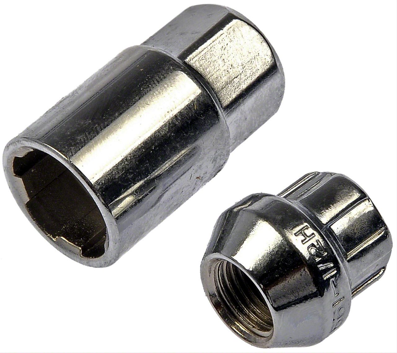 Jeep Wrangler Chrome 6-Spline Bulge Wheel Lug Nut Locks; 1/2-Inch x 20 ...