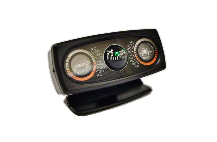 Jeep Wrangler Clinometer with Compass - Free Shipping