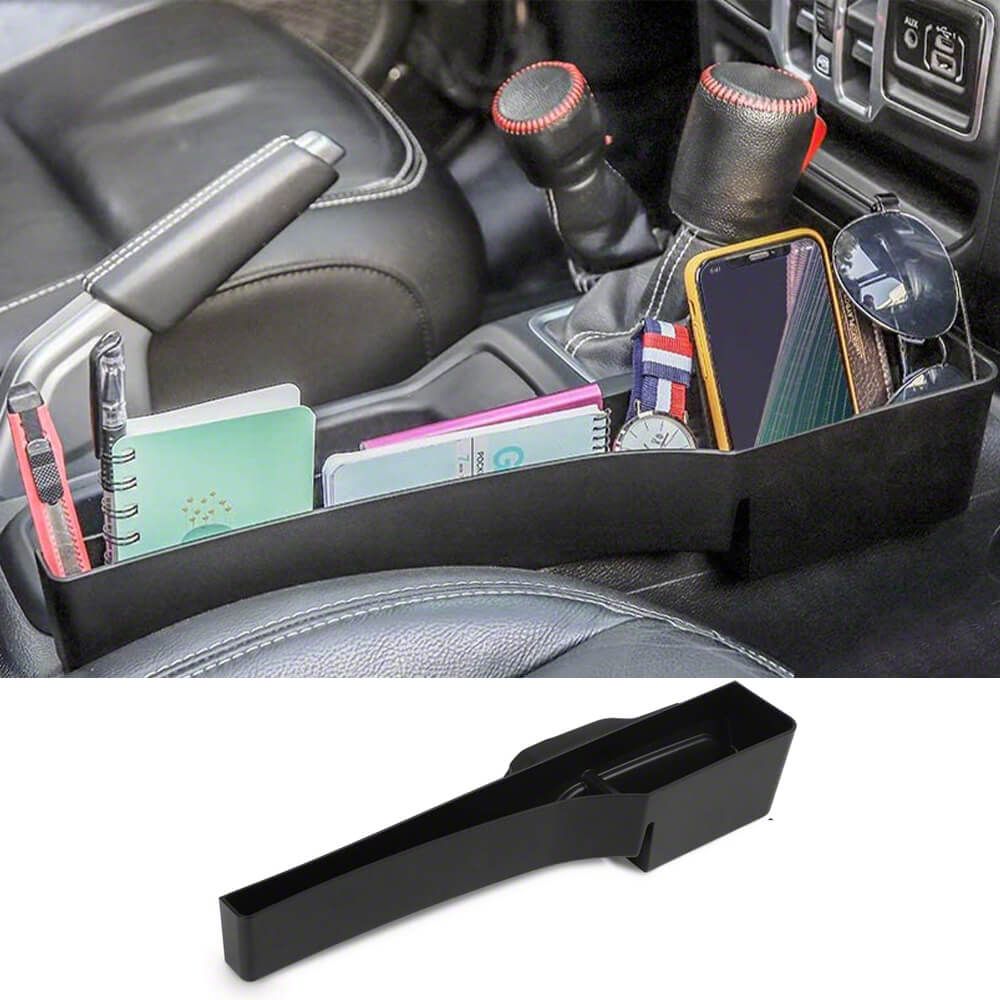 Jeep Wrangler Co-Pilot Gear Shift Storage Box Tray; Black (18-26 Jeep ...