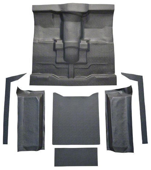 Jeep Wrangler Complete Vinyl Flooring; Gray (87-95 Jeep Wrangler YJ w/o ...
