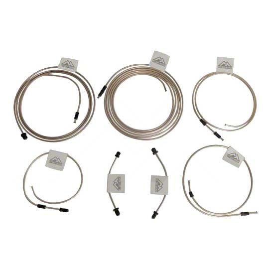 Jeep Wrangler Dana 35 Rear Axle Nickel/Copper Premium Brake Lines (97 ...