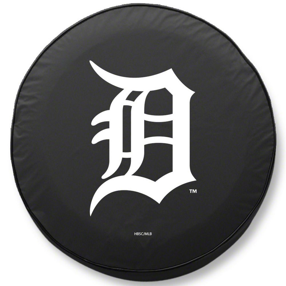 Jeep Wrangler Detroit Tigers Spare Tire Cover with Camera Port; Black ...