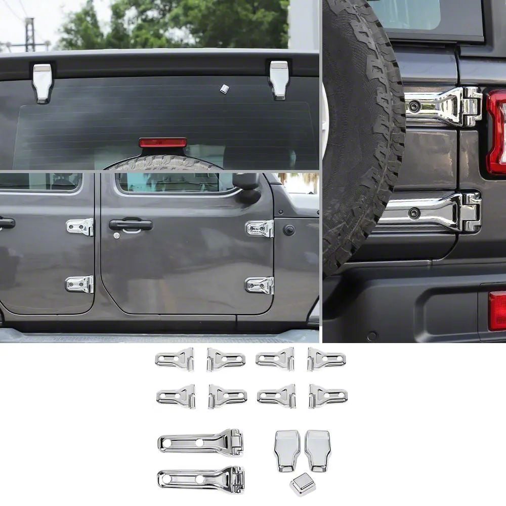 Jeep Wrangler Door Hinge, Rear Wiper Nozzle, Tailgate Hinge and ...