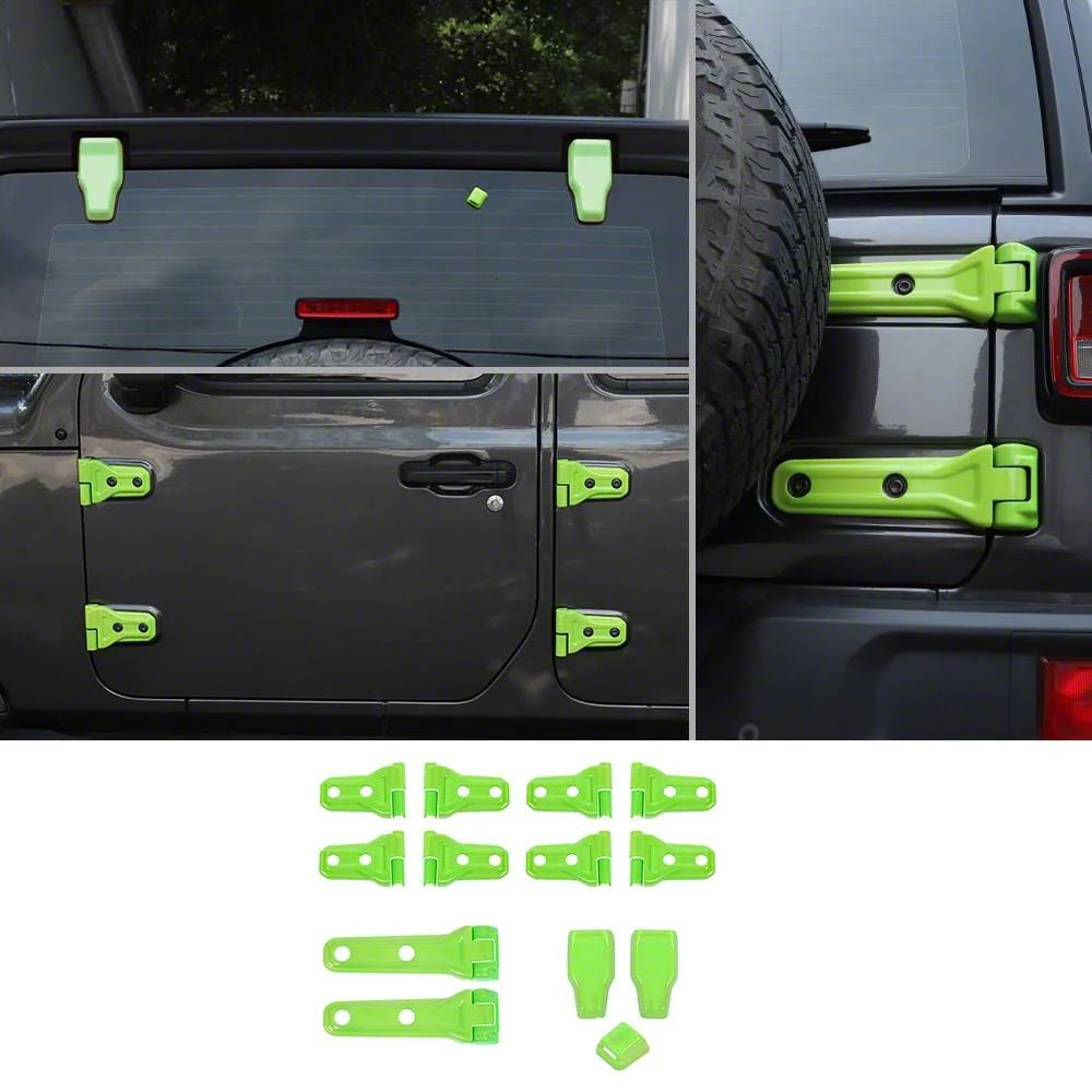 Jeep Wrangler Door Hinge, Rear Wiper Nozzle, Tailgate Hinge and ...