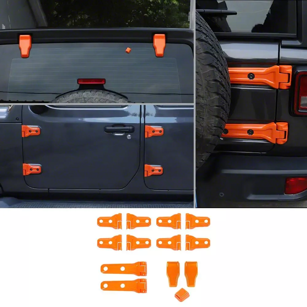 Jeep Wrangler Door Hinge, Rear Wiper Nozzle, Tailgate Hinge and ...