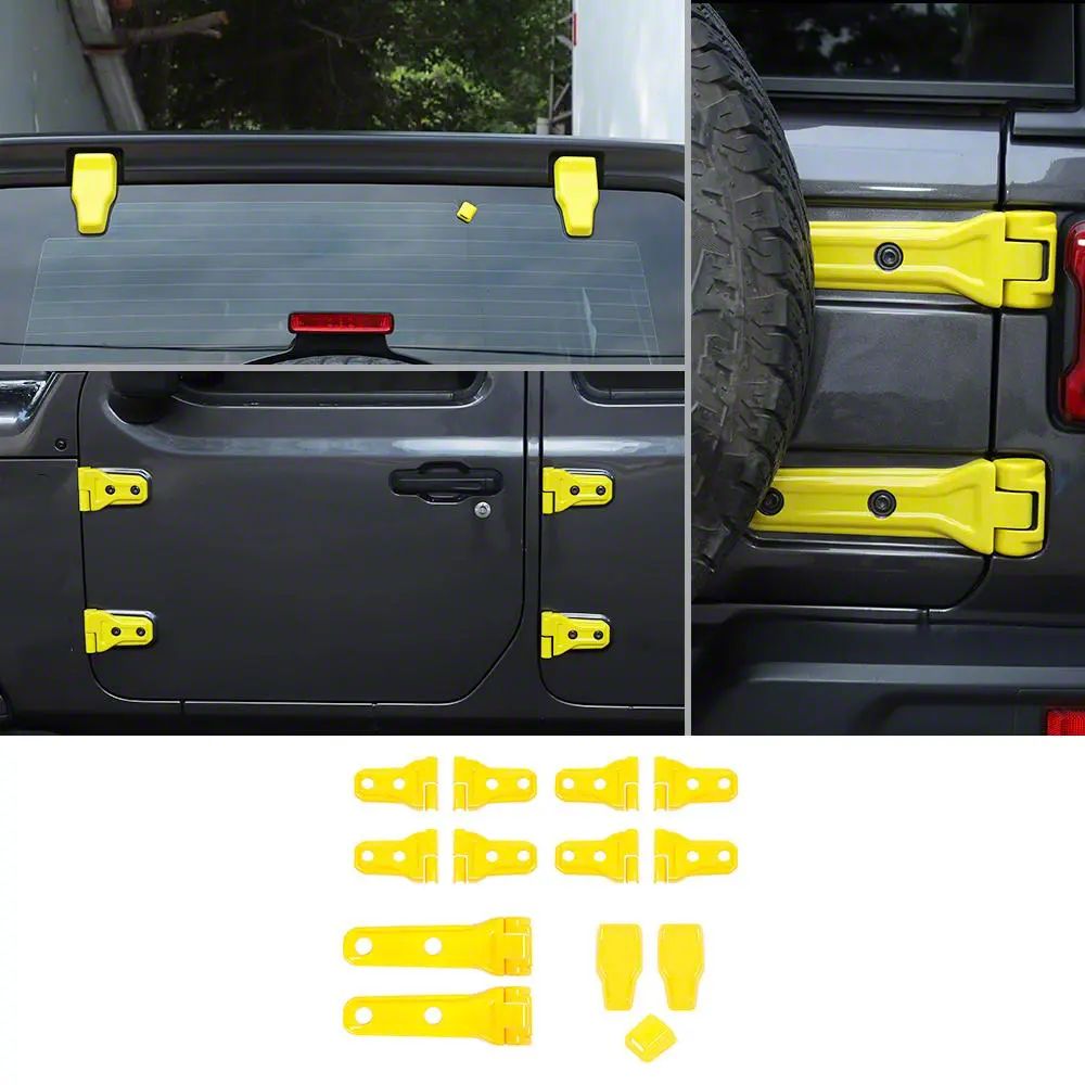 Jeep Wrangler Door Hinge, Rear Wiper Nozzle, Tailgate Hinge and ...