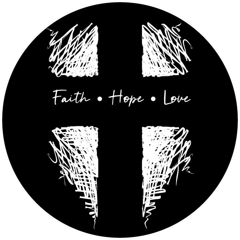 Jeep Wrangler Faith Hope Love Spare Tire Cover with Camera Cutout ...