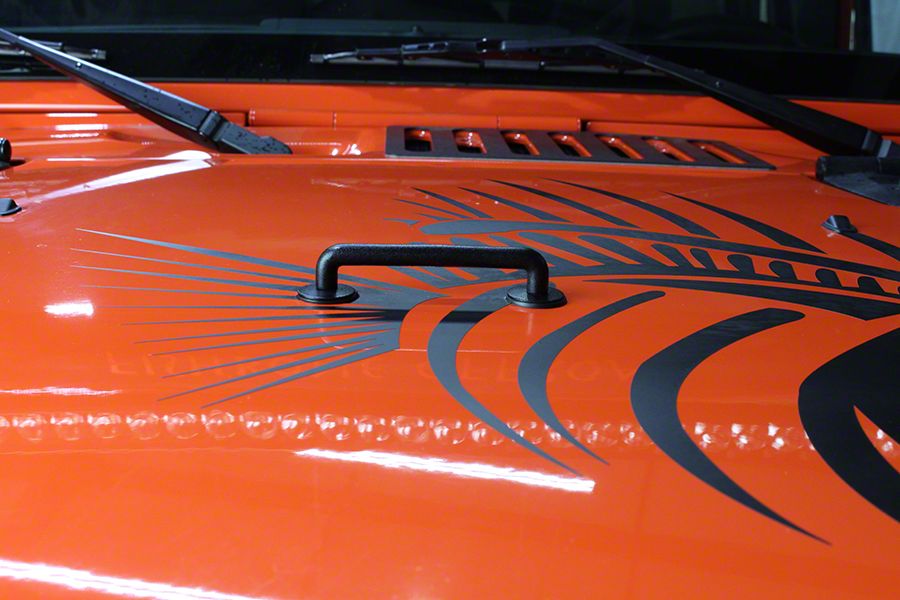 Jeep Wrangler Footman Loop; Textured Black (07-18 Jeep Wrangler JK)