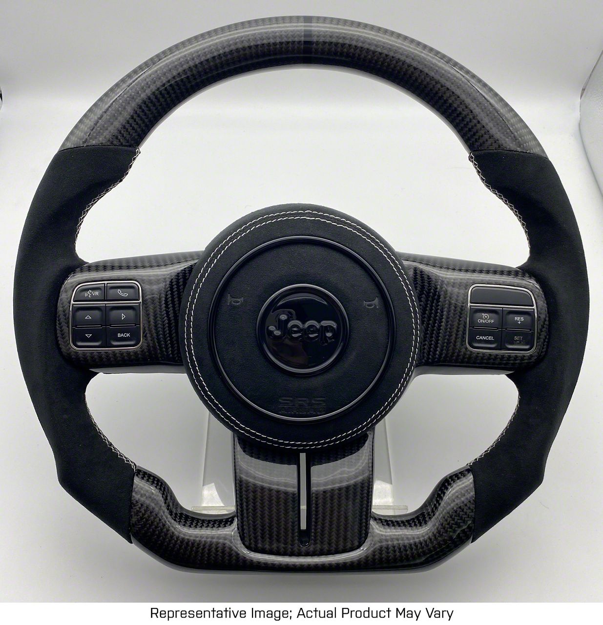 Jeep Wrangler Forged Carbon Fiber and Alcantara Steering Wheel with ...