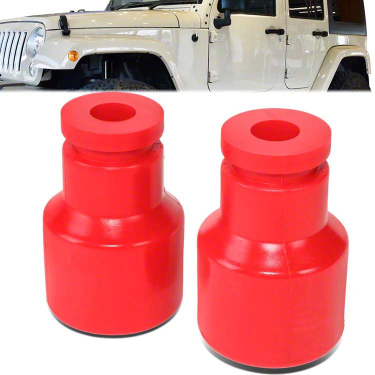 Jeep Wrangler Front Bump Stops for 2.50 to 4-Inch Lift (07-18 Jeep Wrangler JK 2-Door) - Free ...