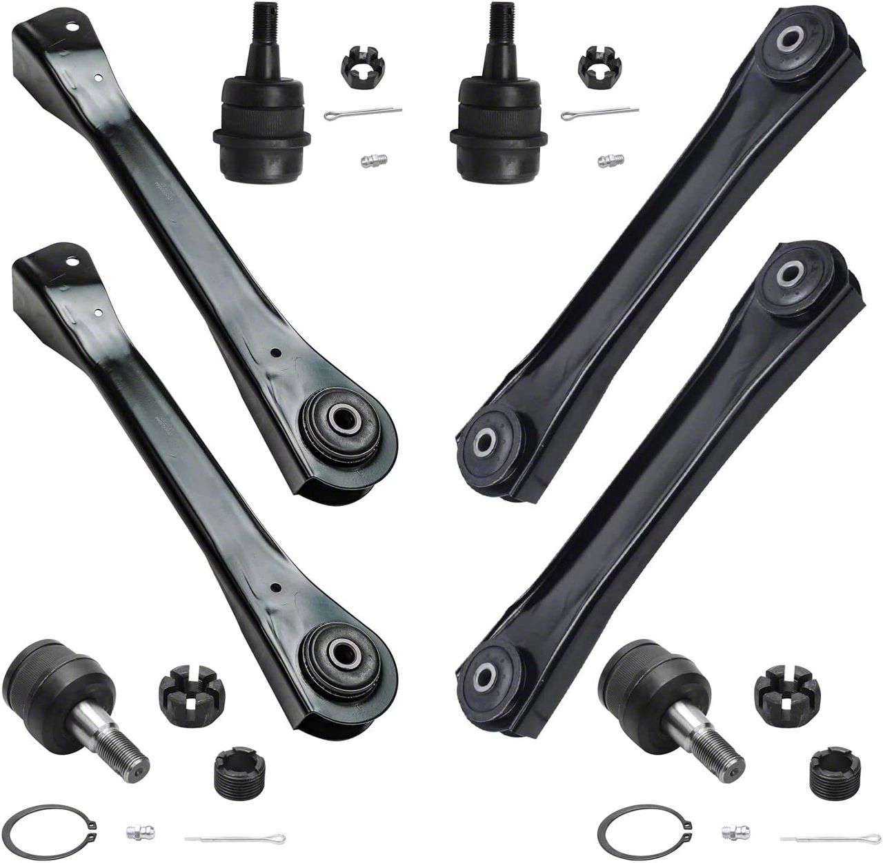 Jeep Wrangler Front Upper and Lower Control Arms with Ball Joints (97 ...