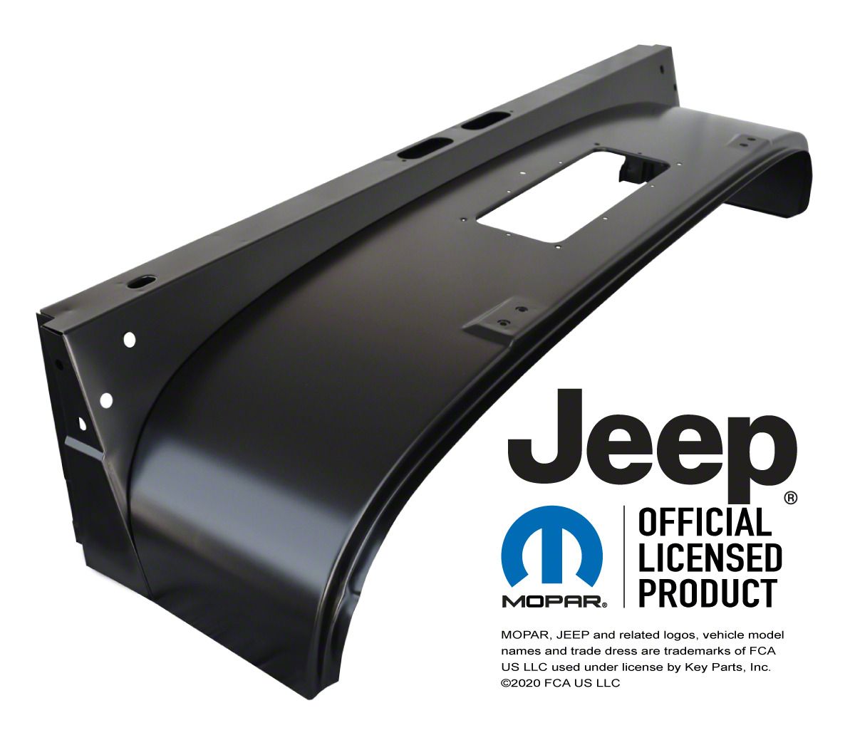 Jeep Wrangler Full Outer Cowl Panel (76-77 Jeep CJ7) - Free Shipping