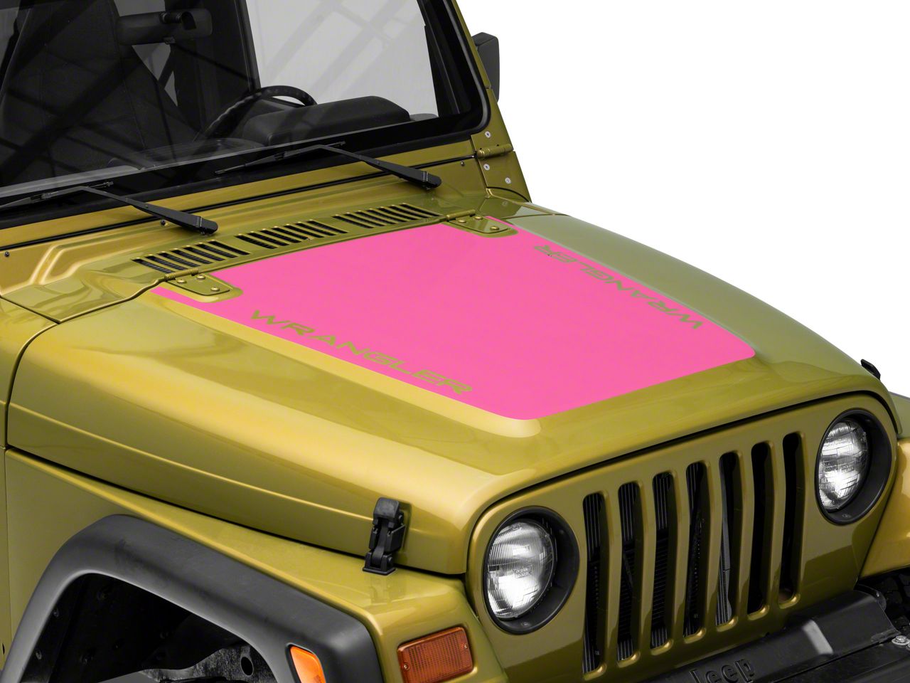 Jeep Licensed by RedRock Jeep Wrangler Wrangler Hood Decal; Pink ...