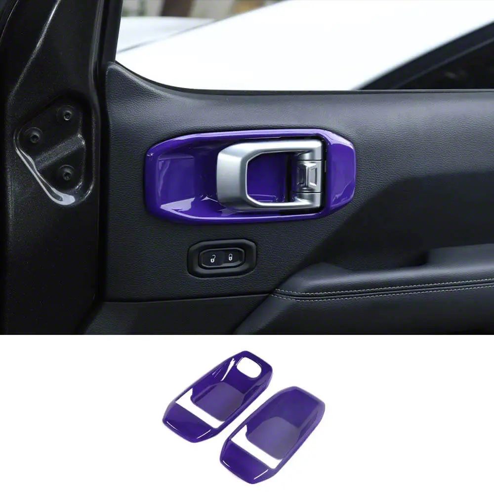 Jeep Wrangler Inner Door Bowl Trim; Purple (18-26 Jeep Wrangler JL 2 ...