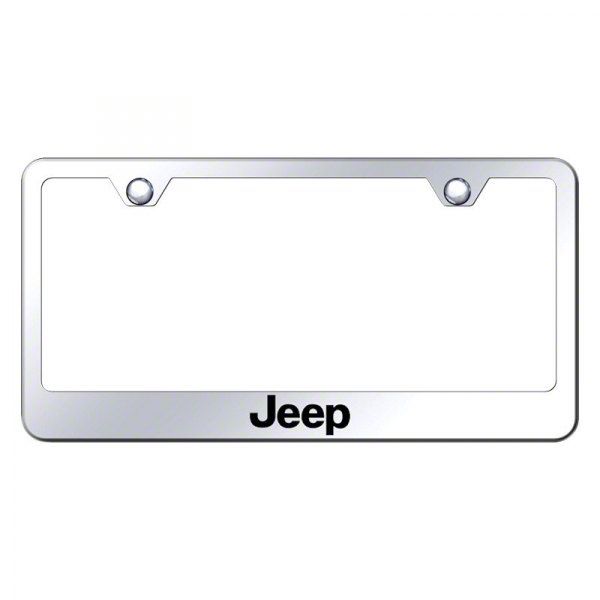 Jeep Wrangler Jeep License Plate Frame; Chrome (Universal; Some ...