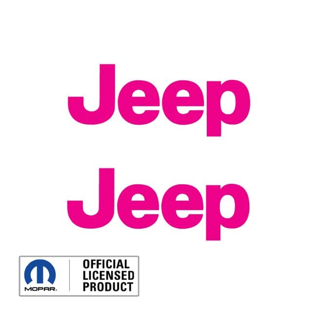 Jeep Wrangler JEEP Side Logo; Hot Pink (97-06 Jeep Wrangler TJ) - Free ...