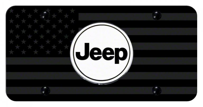 Jeep Wrangler Jeep Word License Plate; Flag (Universal; Some Adaptation ...
