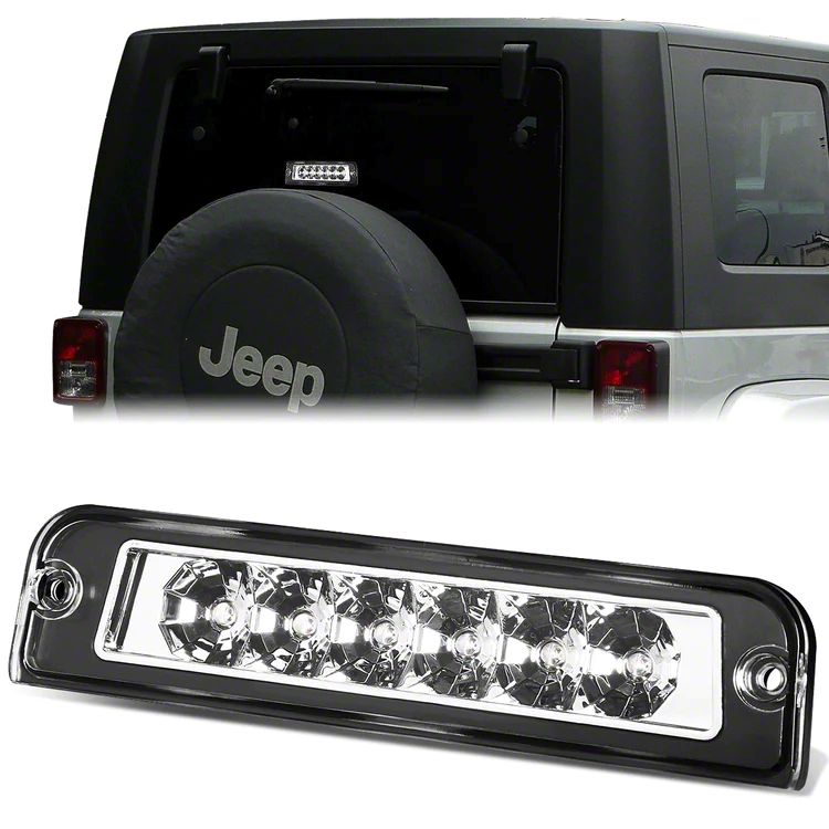 Jeep Wrangler LED Third Brake Light; Chrome (97-06 Jeep Wrangler TJ ...