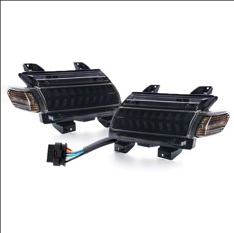 Jeep Wrangler LED Turn Signal and Park Lights; Smoked (18-26 Jeep ...