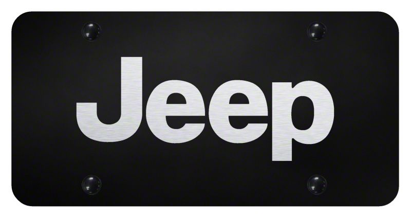 Jeep Wrangler Jeep Laser Etched License Plate (Universal; Some ...