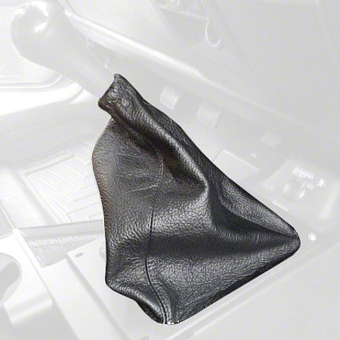 Jeep Wrangler Manual Transmission Shifter Boot; Gray Leather with Black ...