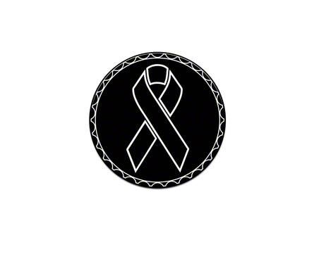 Jeep Wrangler Melanoma Cancer Ribbon Rated Badge (Universal; Some ...