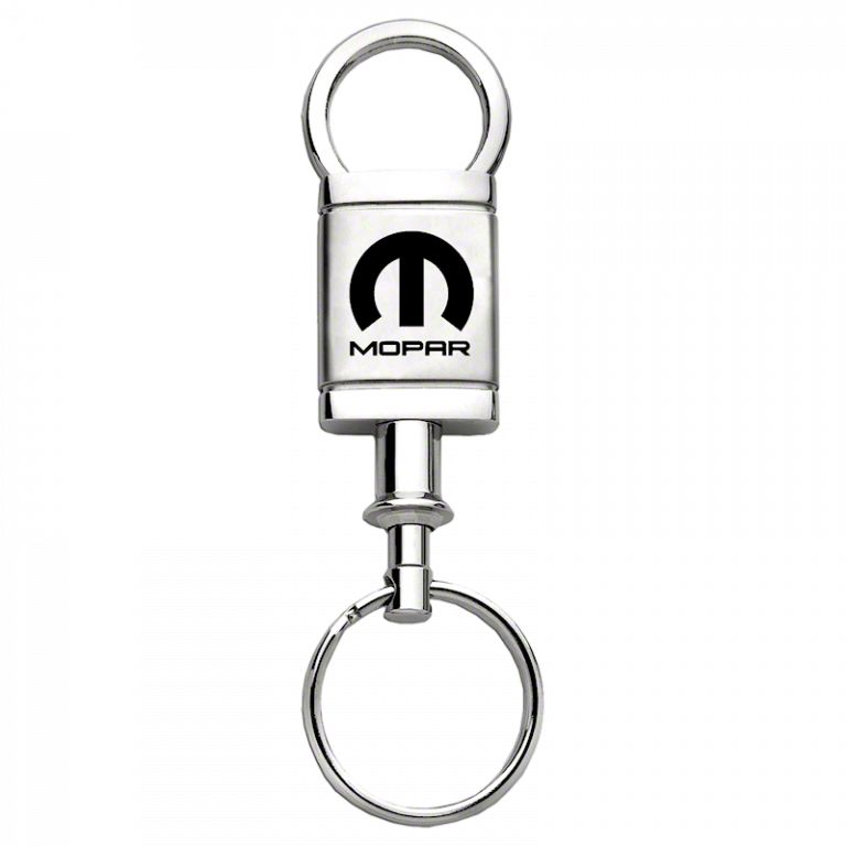 Jeep Wrangler MOPAR Satin-Chrome Valet Key Fob - Free Shipping