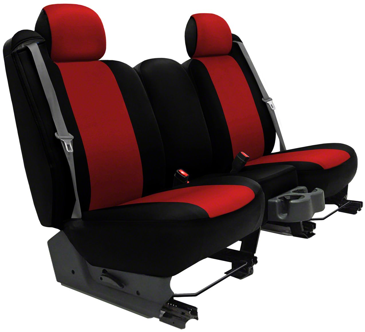 Jeep Wrangler Neosupreme Custom 2nd Row Bench Seat Covers; Red/Black ...