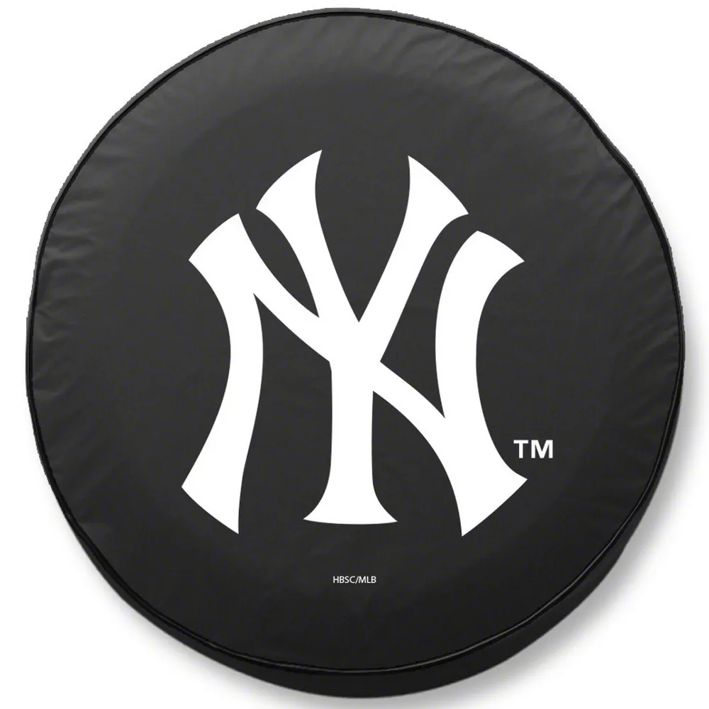 Jeep Wrangler New York Yankees Spare Tire Cover; Black (76-18 Jeep CJ7 ...