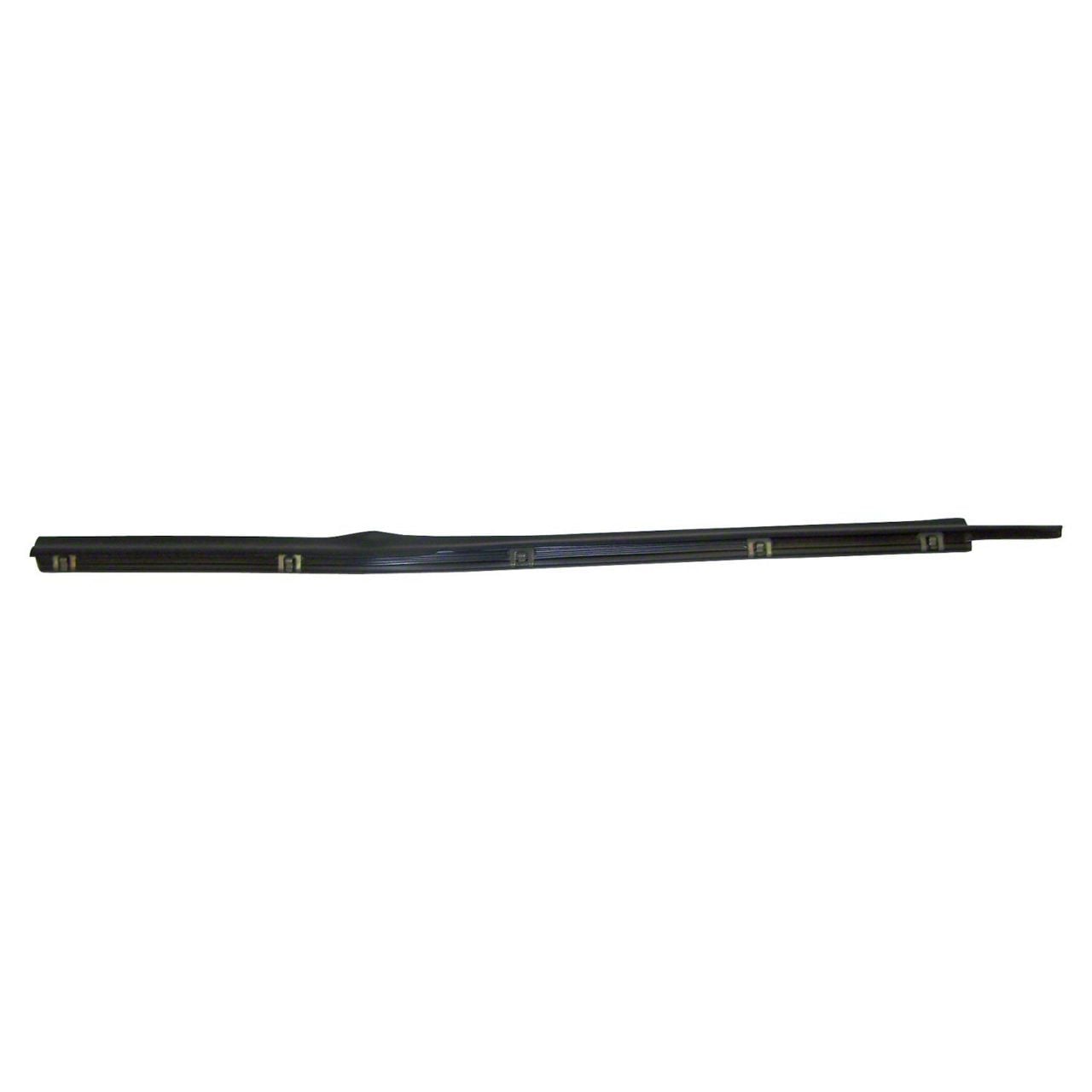 Jeep Wrangler Outer Door Glass Weatherstrip; Passenger Side (97-06 Jeep ...