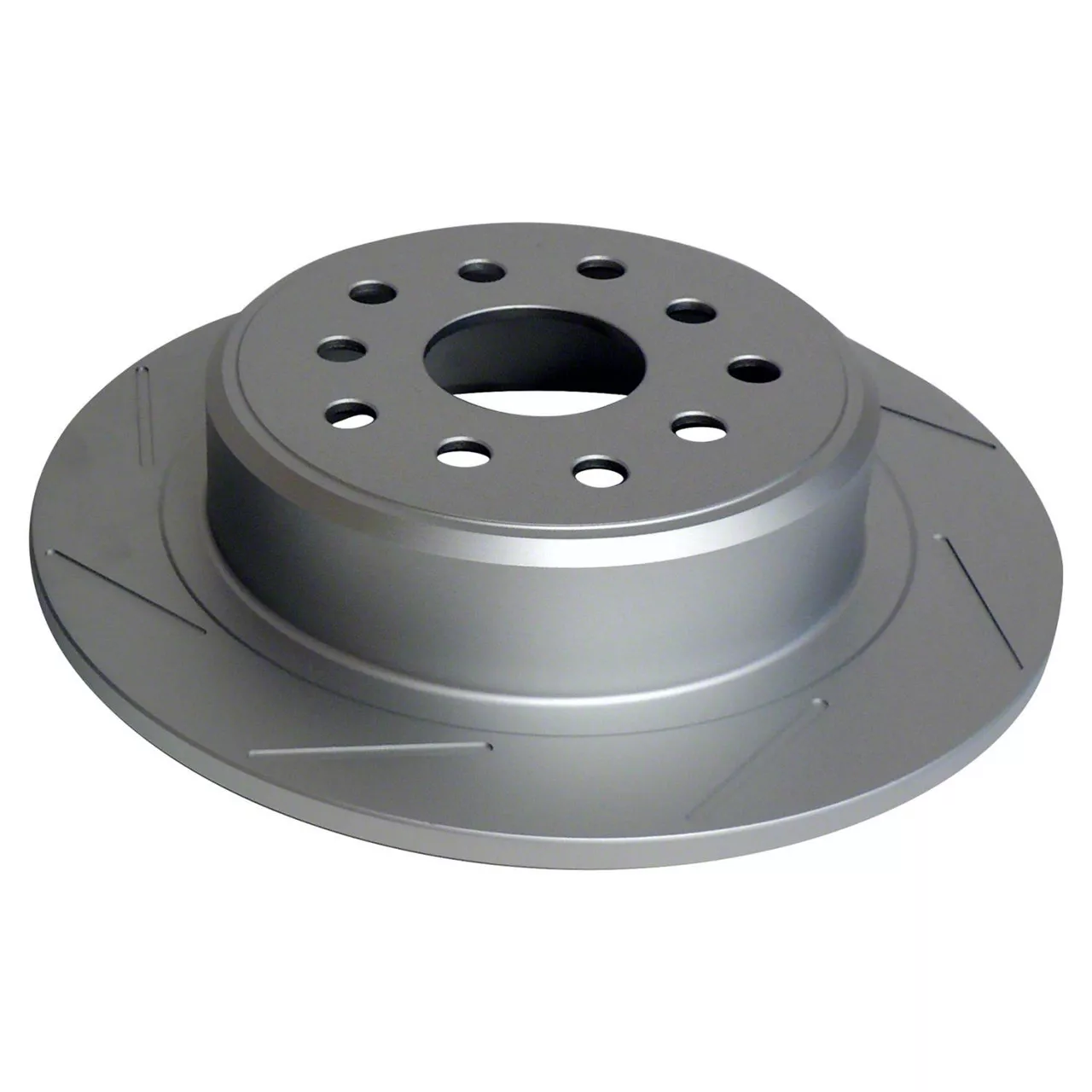 Jeep Wrangler Performance Slotted Rotors; Rear Pair (07-18 Jeep ...