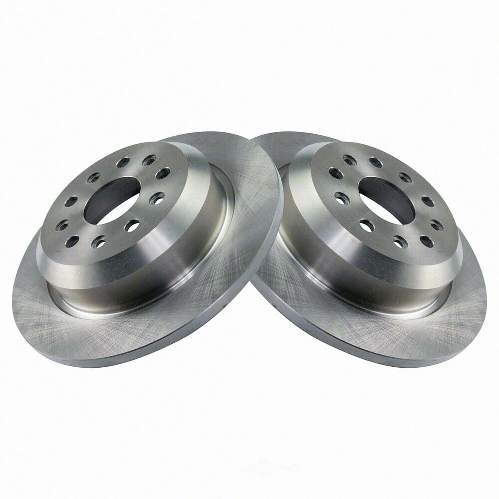 Jeep Wrangler Plain Vented Rotors; Rear Pair (18-25 Jeep Wrangler JL w ...