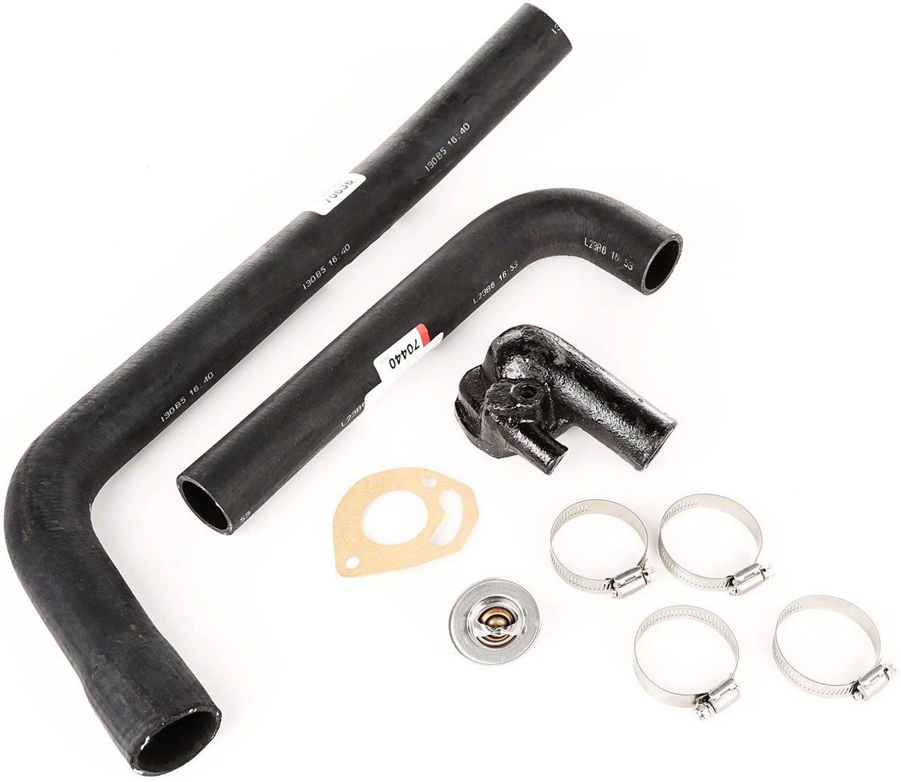 Jeep Wrangler Radiator Coolant Hose Kit (1983 Jeep CJ5; 83-86 Jeep CJ7 ...