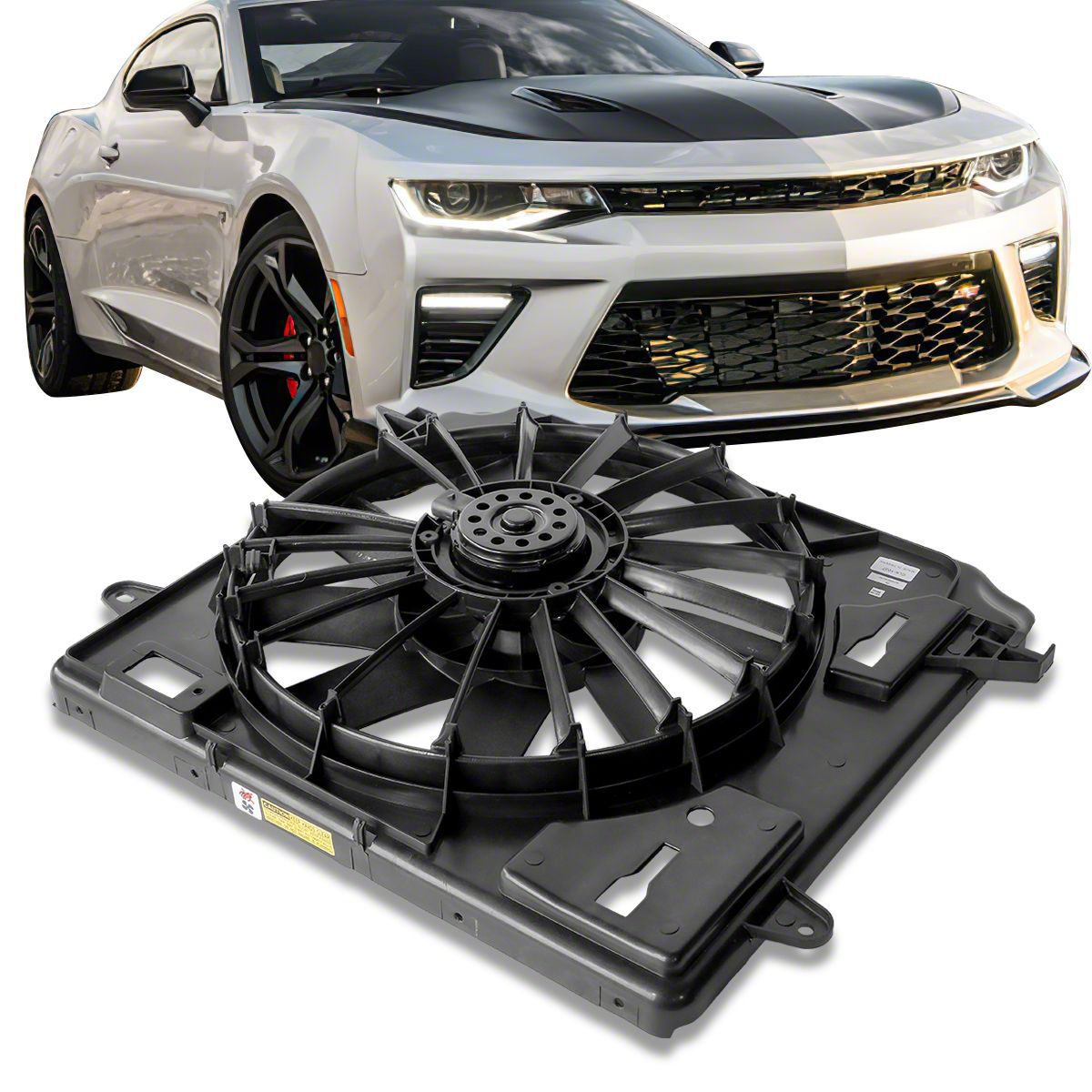 Jeep Wrangler Radiator Fan; OE Style; Fits 3.8-Liter Engine (07-11 3.8L ...