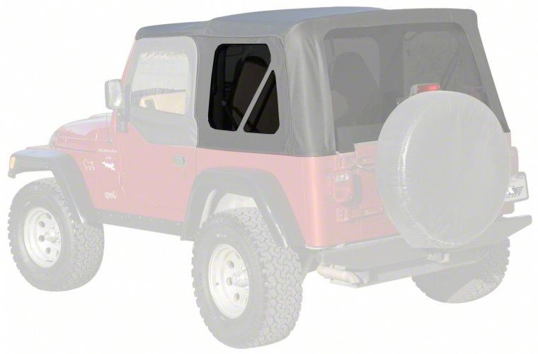 Jeep Wrangler Replacement Tinted Window for Rampage Soft Tops; Driver ...