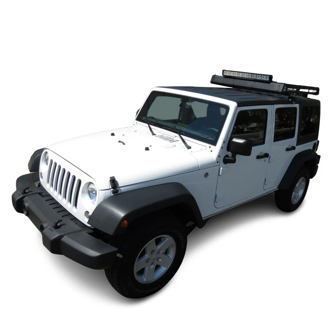 Jeep Wrangler Rival Roof Rack; Black (07-18 Jeep Wrangler JK 4-Door ...