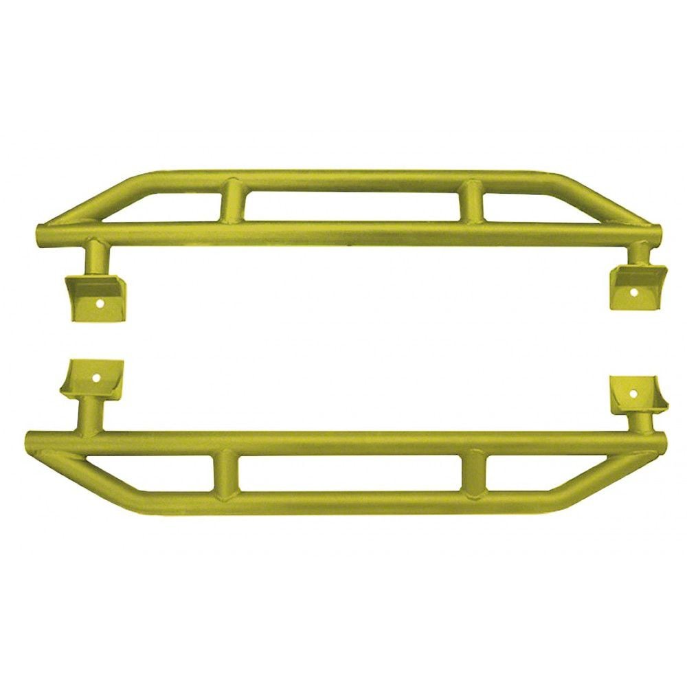 ACE Engineering Jeep Wrangler Rock Sliders; Gecko Green J0055029 (07-18 ...