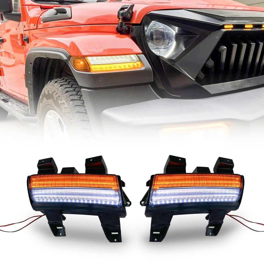 American Modified Jeep Wrangler Sequential Turn Signals; Smoked ...