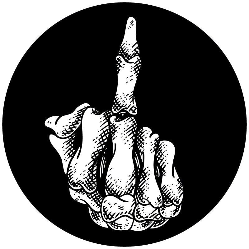 Jeep Wrangler Skeleton Middle Finger Spare Tire Cover with Camera ...