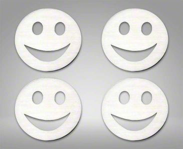Jeep Wrangler Smile Emoji Emblems; Brushed (Universal; Some Adaptation ...
