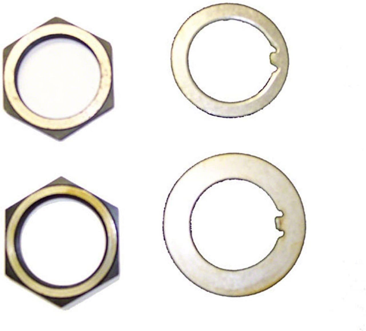 Jeep Wrangler Axle Spindle Nut Kit (66-86 Jeep CJ5 & CJ7) - Free Shipping
