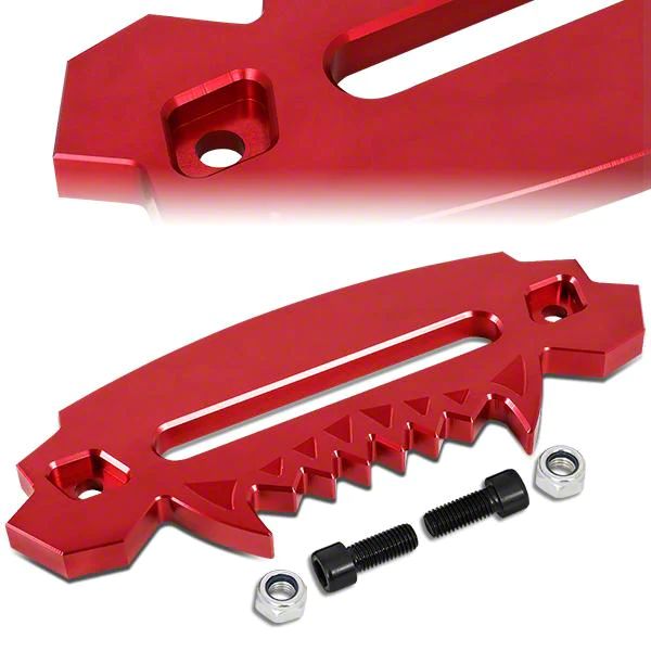 Jeep Wrangler Synthetic Winch Hawse Fairlead; Red - Free Shipping