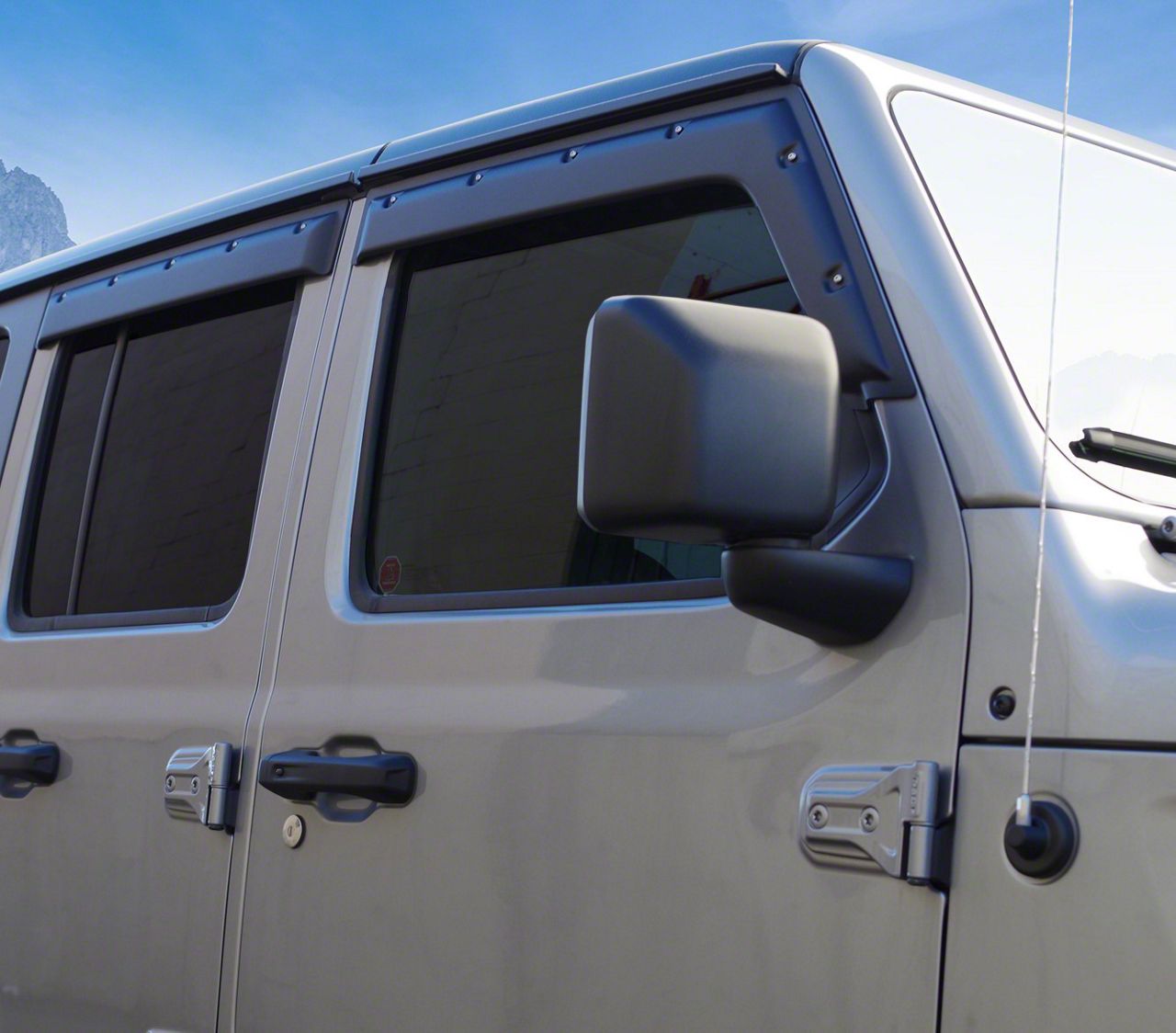 Jeep Wrangler Tough Guard FormFit Window Visors; Front and Rear (18-22 ...