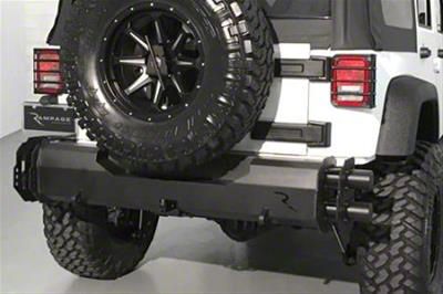 Jeep Wrangler Trailram Rear Bumper; Textured Black (07-18 Jeep Wrangler ...