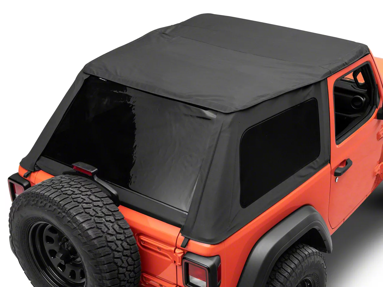 Jeep Wrangler Trailview Fastback Soft Top with Fold-Back Sunroof (18-26 ...