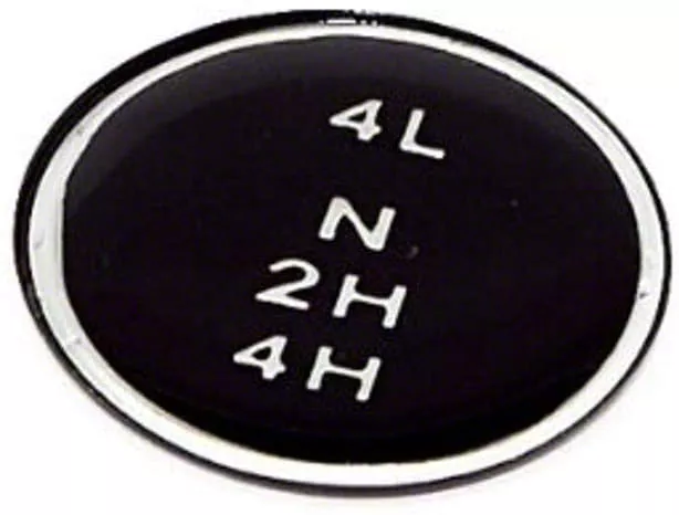 Jeep Wrangler Transfer Case Shift Knob Pattern Insert (80-86 Jeep CJ5 ...